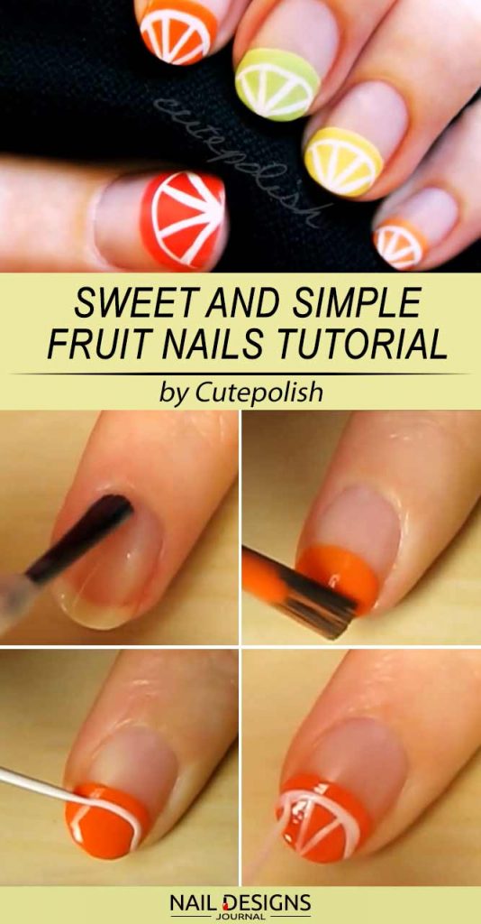 Citrus Fruits Nails Designs and Tutorials - Nail Designs Journal