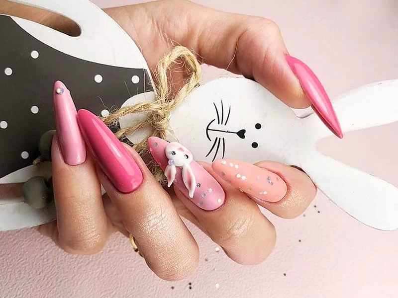 75 Inspiring Easter Nails Designs | Naildesignsjournal.com