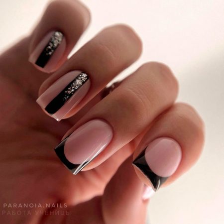 Fantastic Black French Manicure to Try - Nail Designs Journal