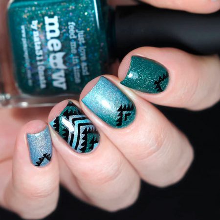 Chevron Pattern Nails for 2024