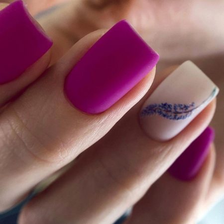 25 Outstanding Matte Pink Nails Designs - Nail Designs Journal